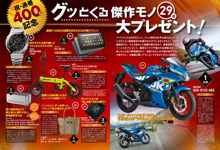GoodsPress創刊400号記念「グッとくる傑作モノ29選 大プレゼント！」 | GoodsPress Web